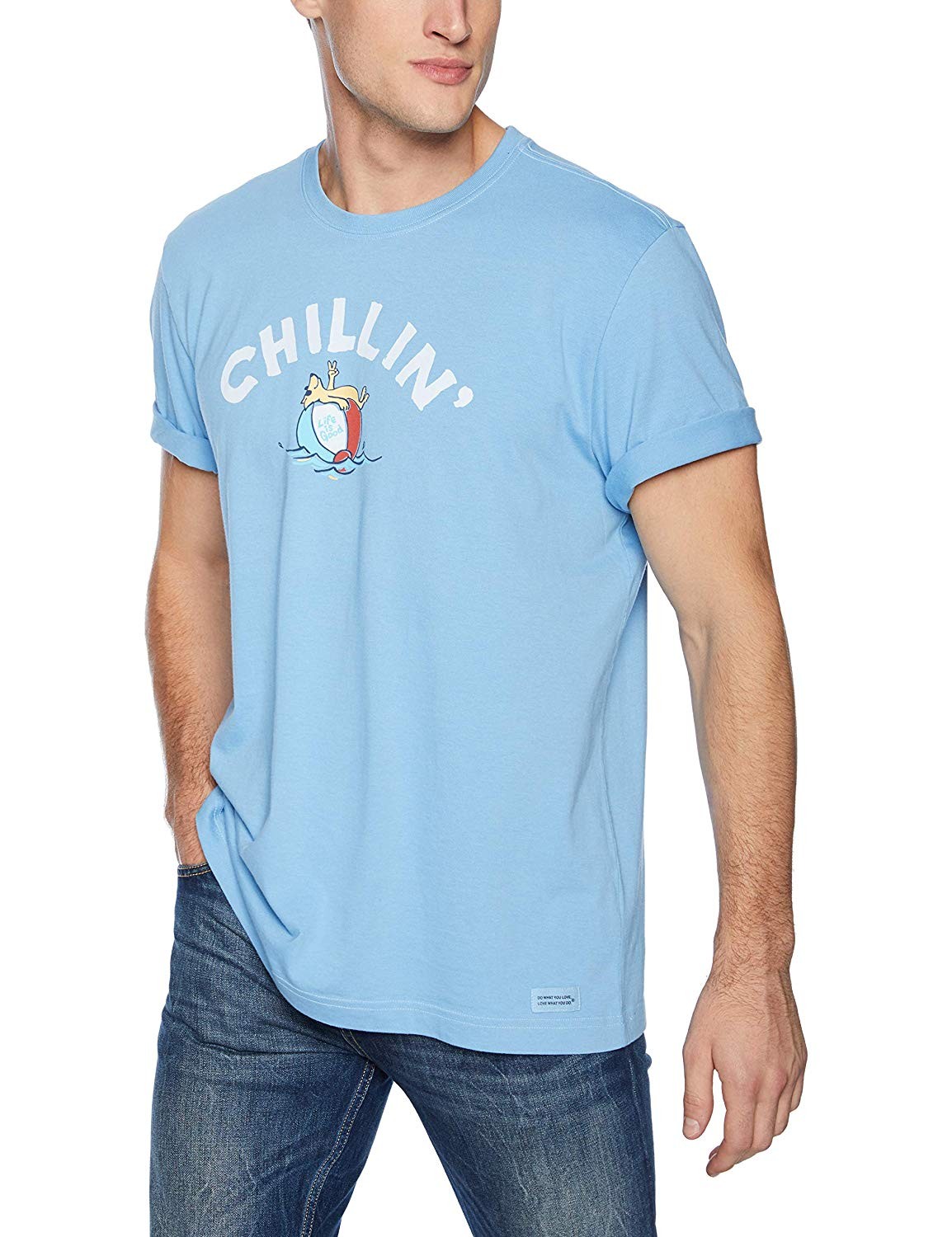 Crusher Tee Chillin' Beach Ball - Carolina Blue-Chillin' Beach Ball ... Crusher Tee Chillin' Beach Ball - Carolina Blue-Chillin' Beach Ball ...