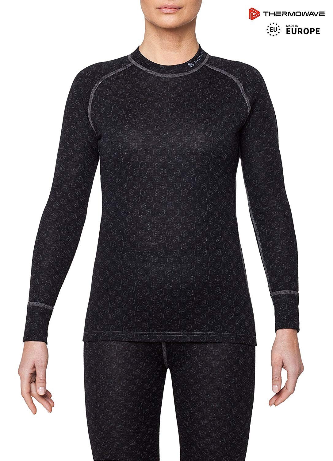 Merino Xtreme/Womens Merino Wool 200 GSM Thermal Underwear Shirt ...